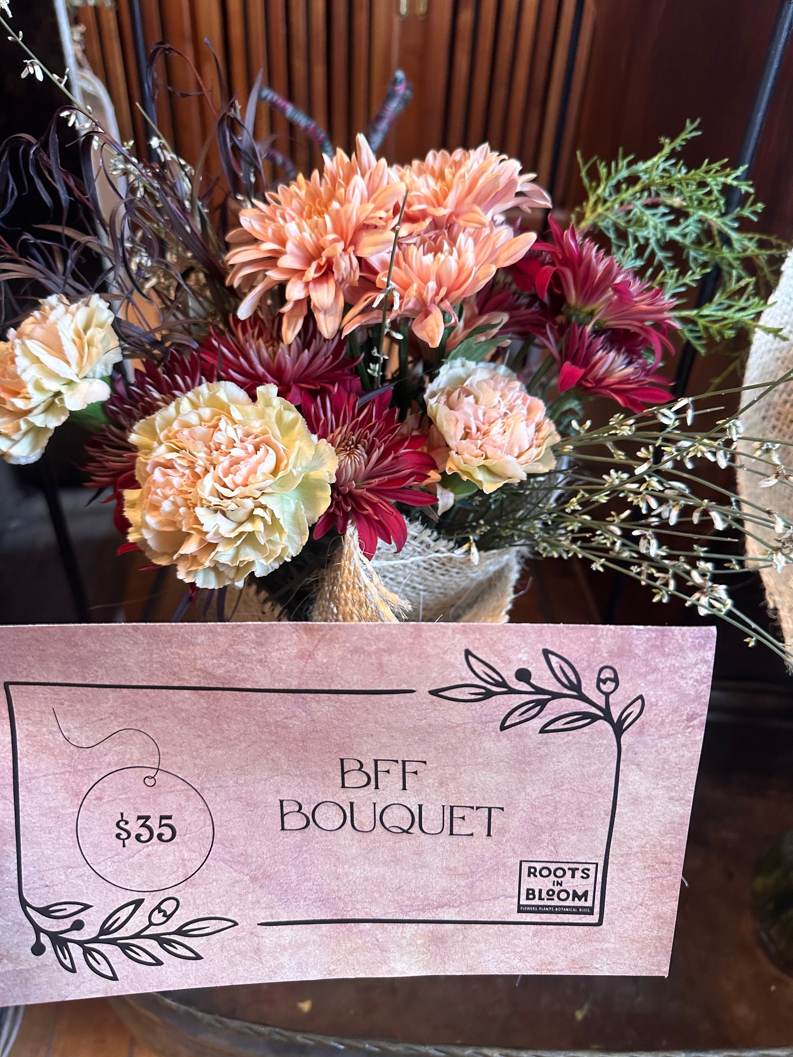 BFF Roots signature wrap | Roots In Bloom